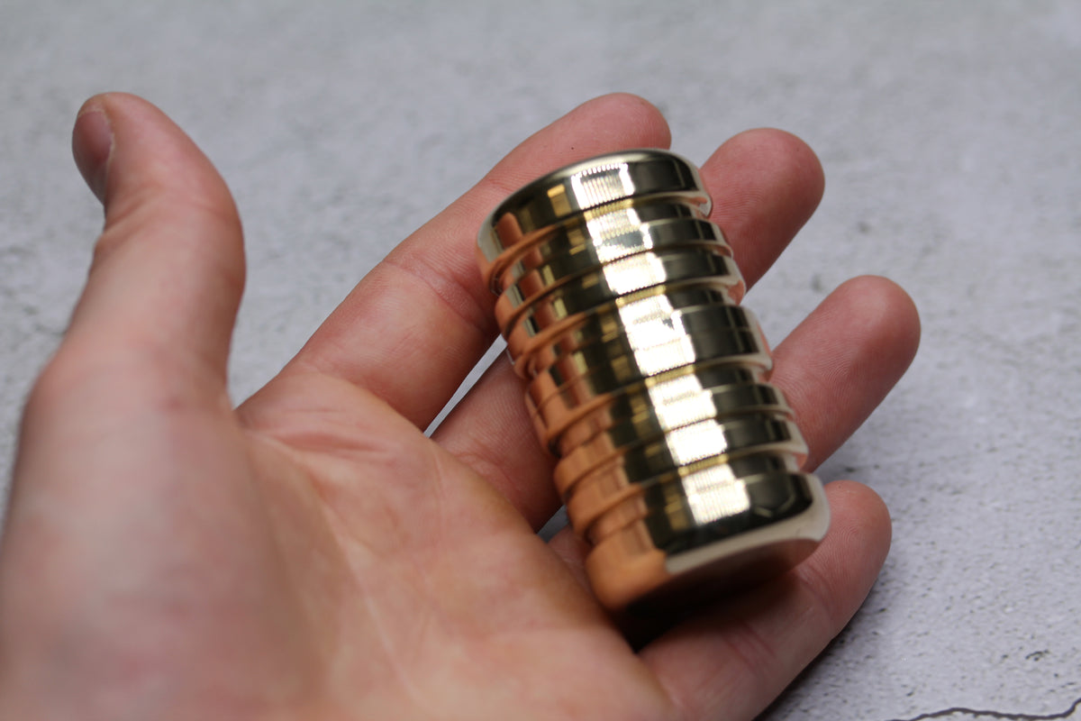 HELIX FIDGET CAPSULE - SOLID BRASS – Fidget Digits